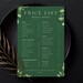 Green Price List Template / Green Leaves Price List Template / Editable ...
