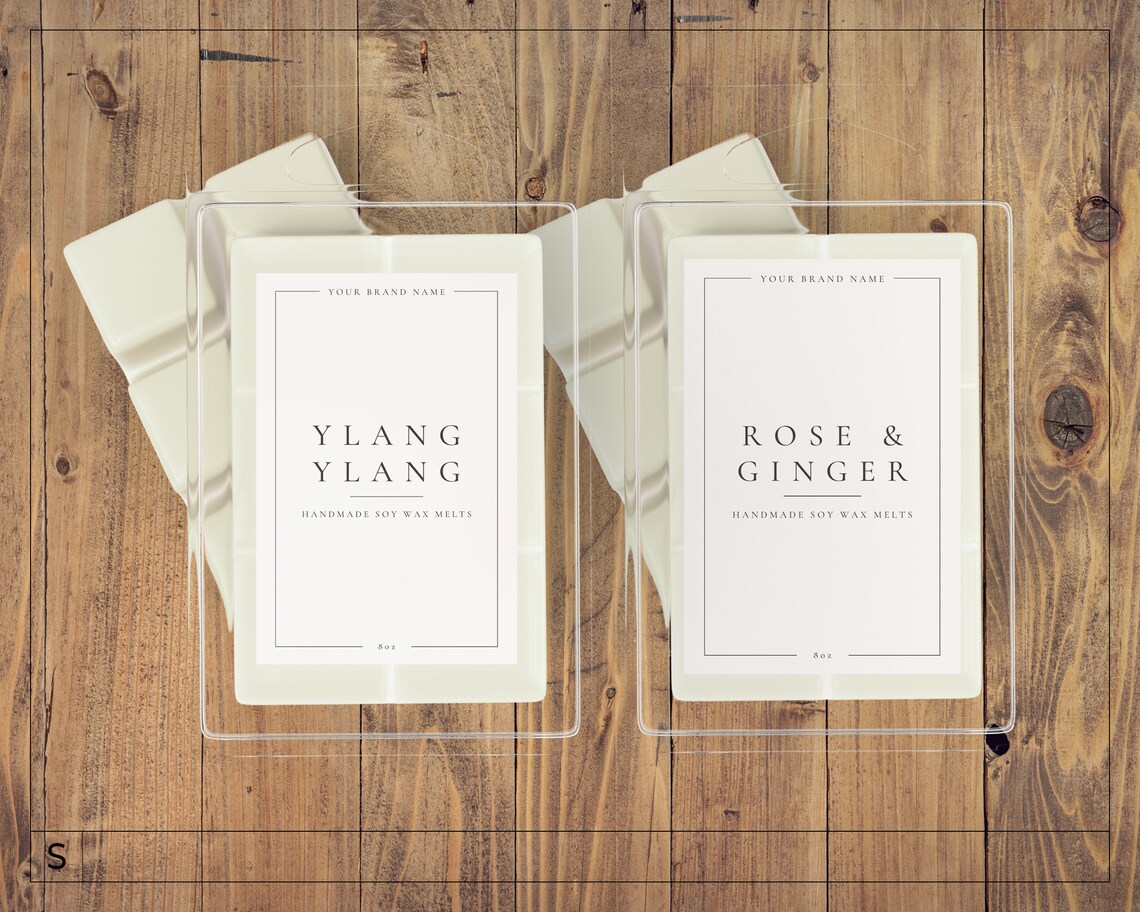 Modern Wax Melts Label Template / Editable Wax Melts Labels ...
