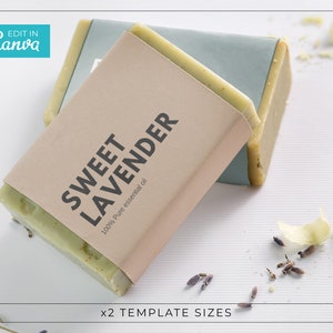 Big & Bold Soap Label Template / Editable Soap Wrap Around Labels ...