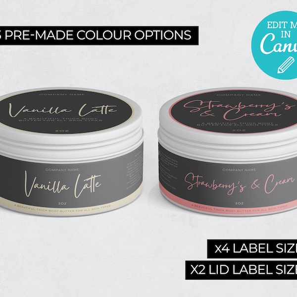 Body Butter Labels - Etsy