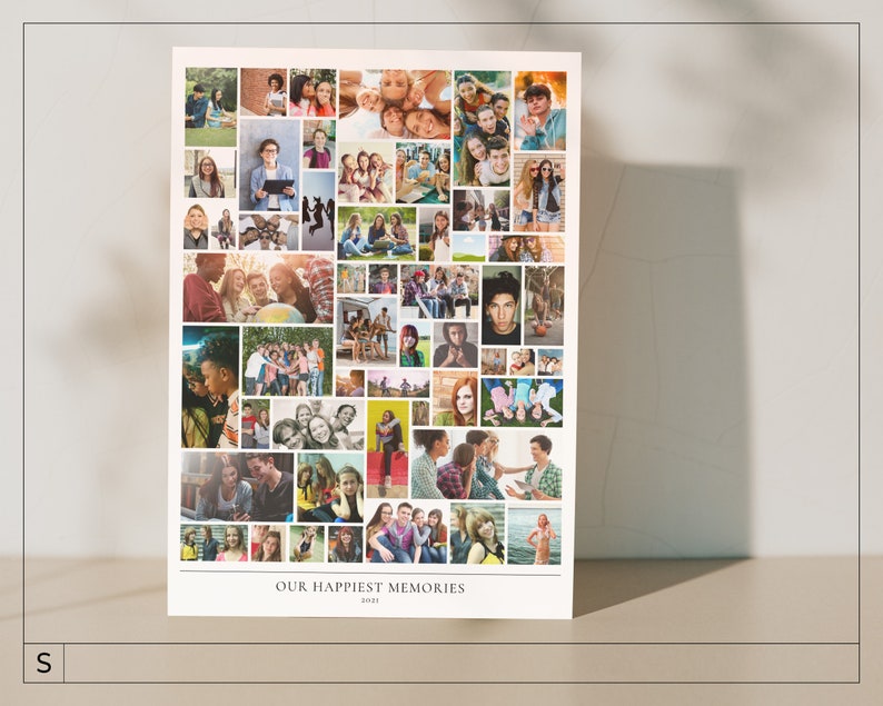Photo Collage Template / Editable Photo Grid / 8.5" X 11" + 18" X 24 ...