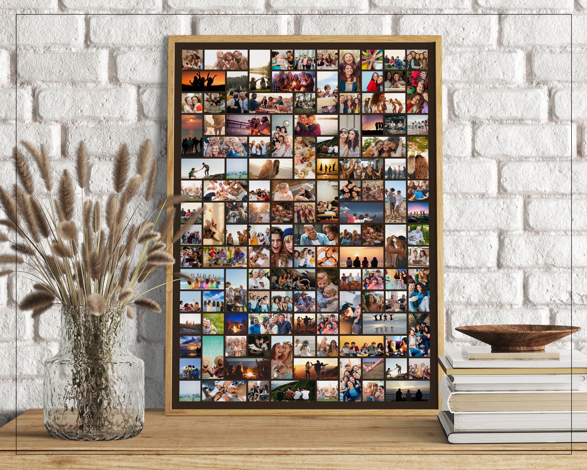Huge Photo Collage Template / 125 Photo Collage / Black Photograph ...