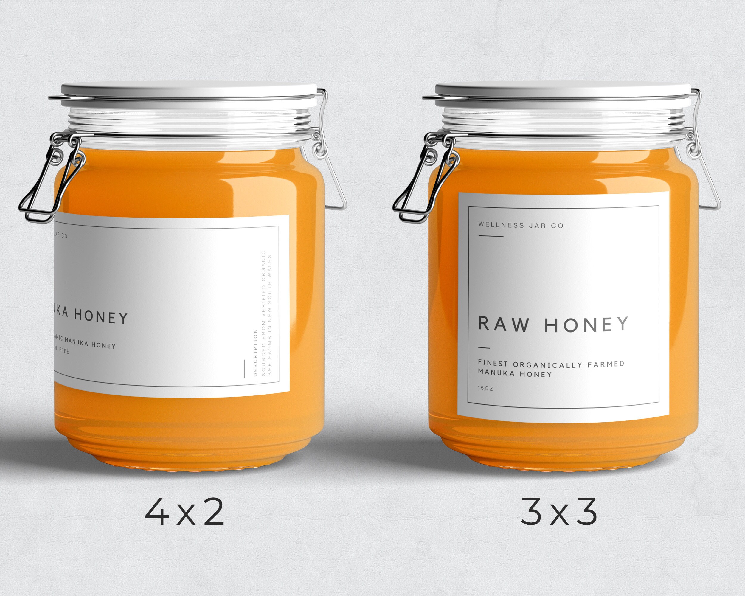 Minimalist Jar Label Template / Modern Label Template / Food Jar Label ...