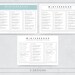 Modern Menu Template Horizontal / Minimalist Price List Templates / A4 ...