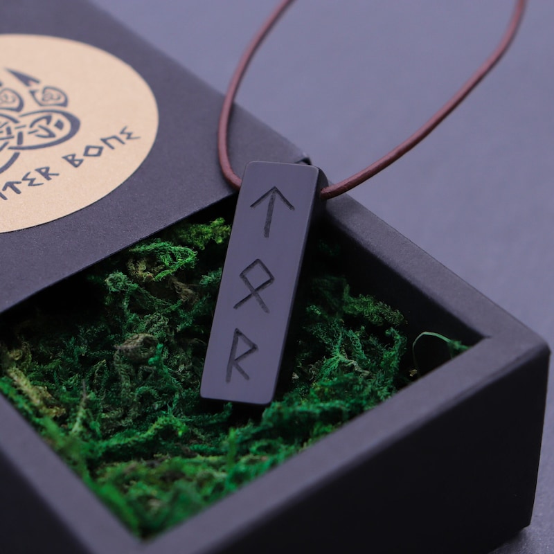 Rectangle Bone Pendant - Etsy UK