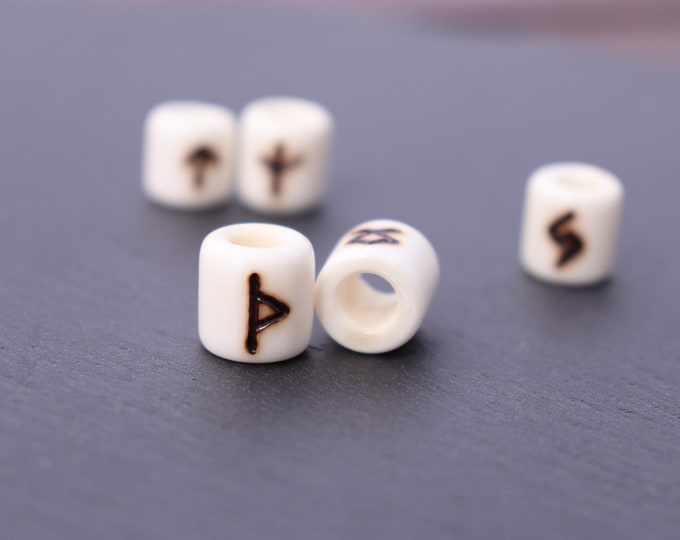 Norse Beard Beads - Viking Runes - Set of 1,3,6,12,24 Oz. - Etsy