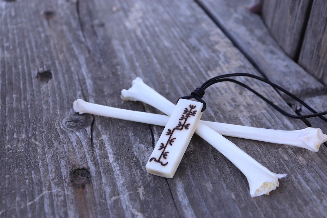 Icelandic Fertility Rune Necklace | Feingur Pregnant Rune Necklace ...