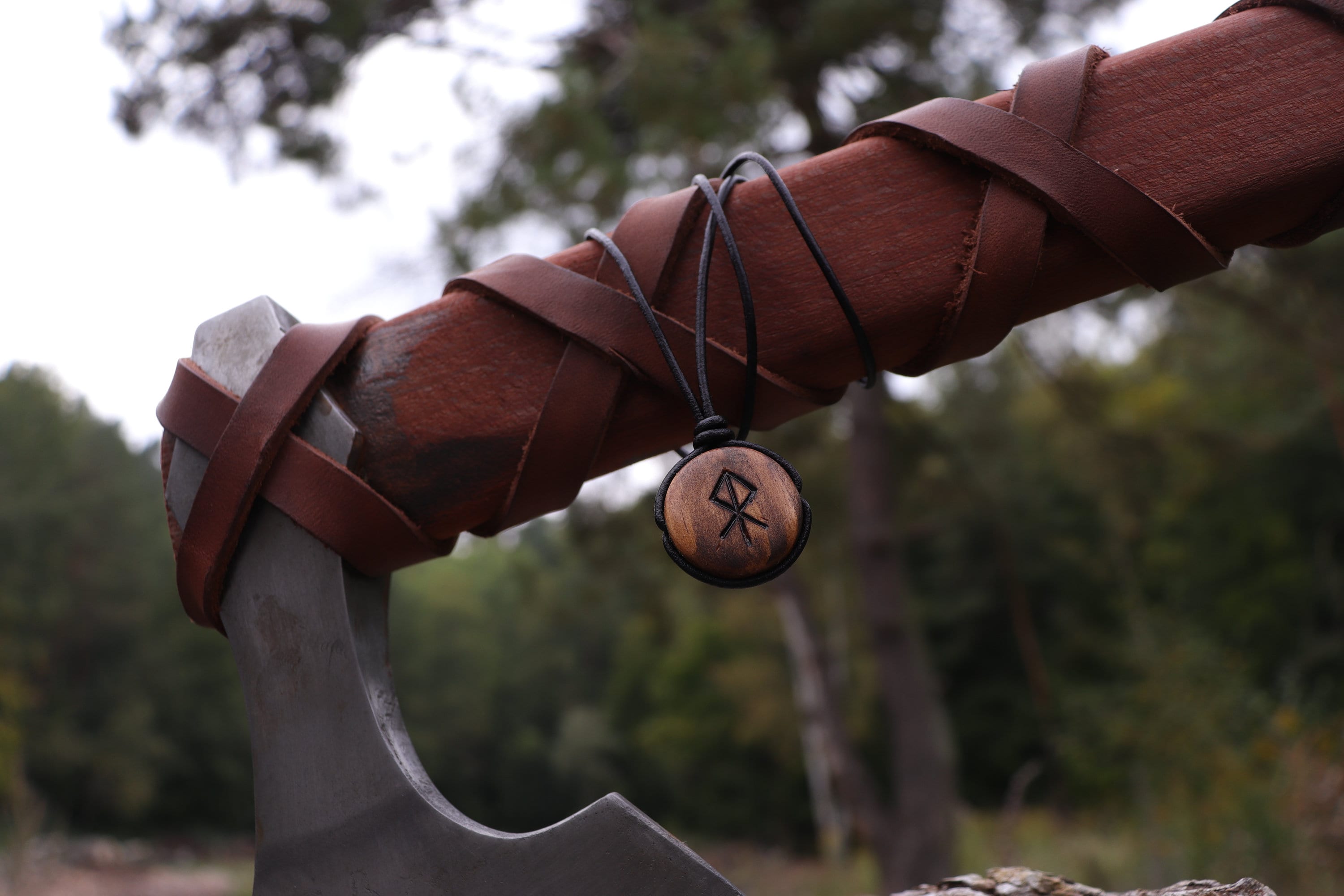 Courage Rune Necklace Viking Necklace Rune Necklace Viking | Etsy