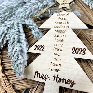 Class Ornament, Class Present for Teacher, Bulk Personalized Gift From ...
