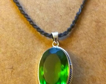 Large Peridot Pendant | Etsy