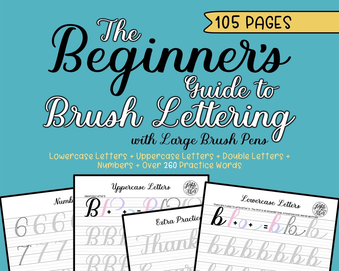 Beginner's Guide to Brush Lettering With Large Brush Pens (new Edition ...