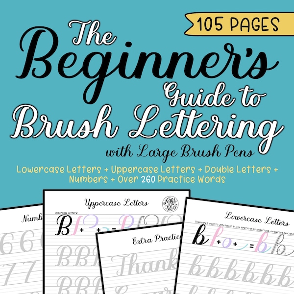 Brush Lettering - Etsy