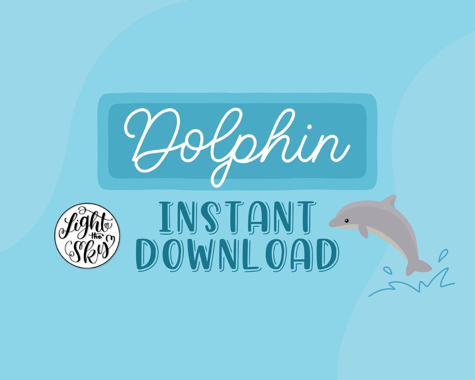 Dolphin Handwriting Practice Worksheets: Italic & Regular (digital ...