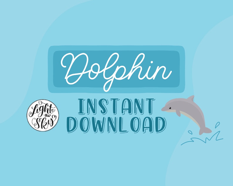 Dolphin Handwriting Practice Worksheets: Italic & Regular (digital ...