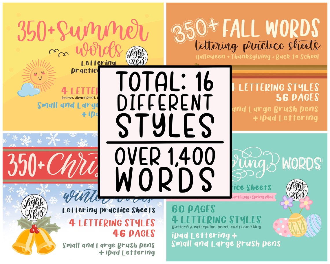 4 SEASONS BUNDLE: summer Fall Winter Spring - Etsy