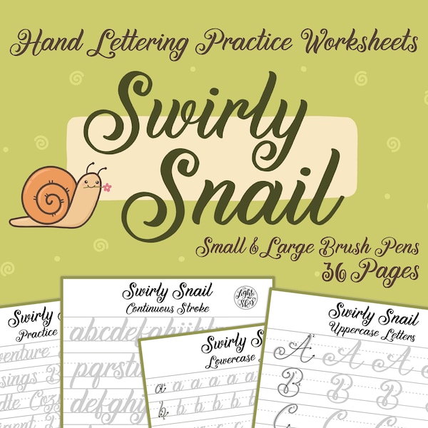 Basic Modern Calligraphy Practice Sheets by theinkyhand Lowercase ...
