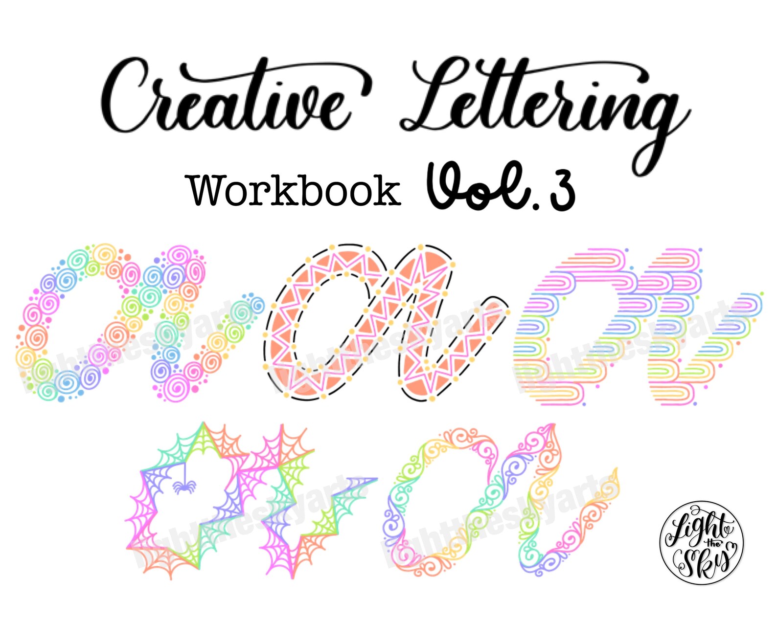 Creative Lettering Workbook Vol.3 by Lighttheskyarts DIGITAL | Etsy