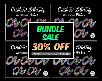 Creative Lettering Workbook Vol.2 by Lighttheskyarts DIGITAL | Etsy