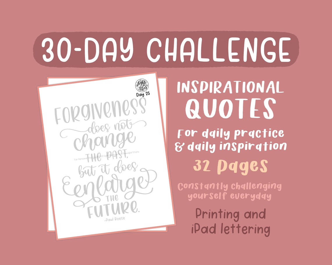 BUNDLE: 30-Day Challenge Bible Verses Inspirational Quotes | Etsy