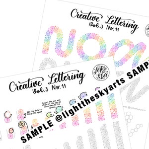 BUNDLE: Creative Lettering Workbooks [vol.1 + Vol.2 + Vol.3 + Vol.4] by ...