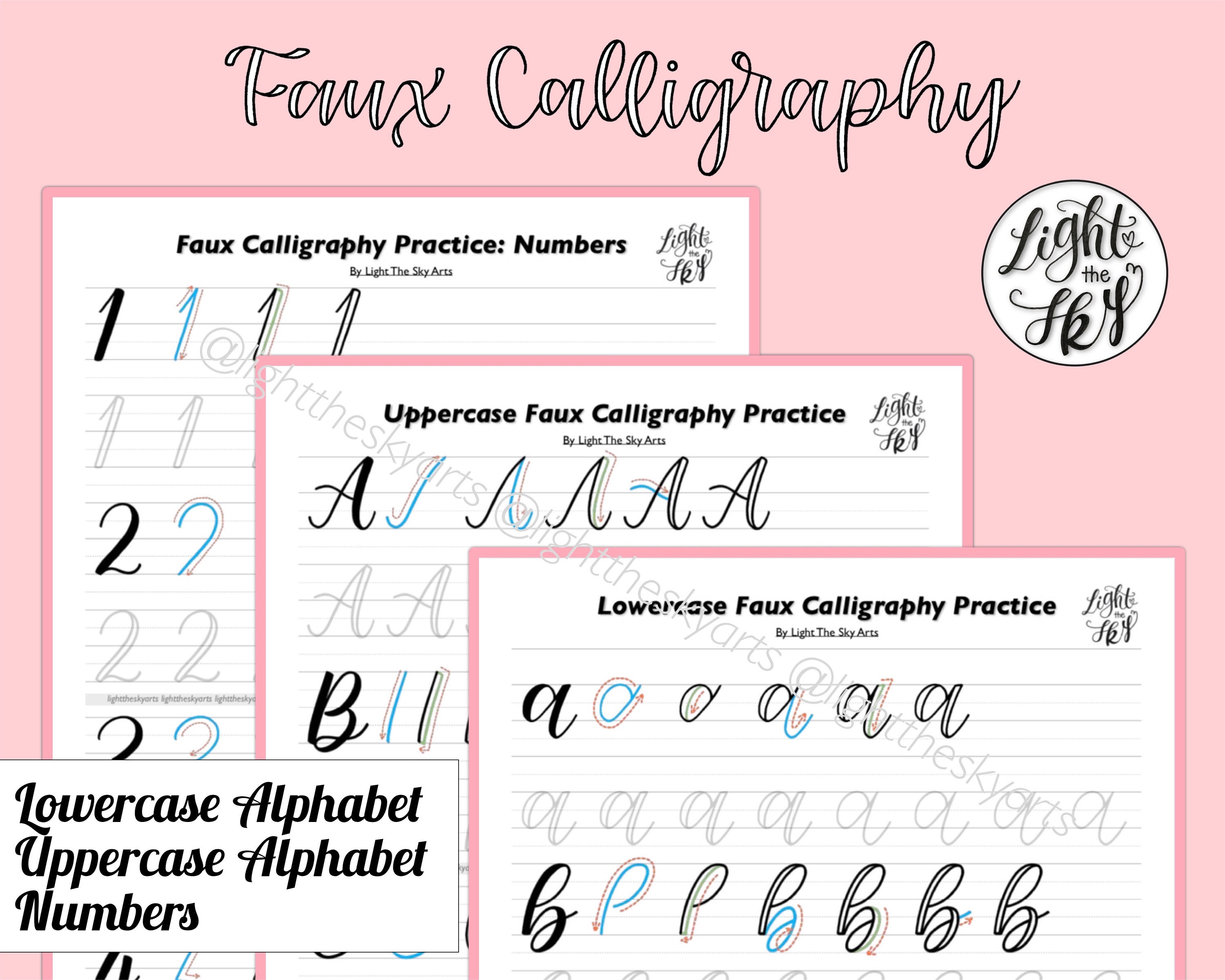Faux Calligraphy: How to Create Beautiful Lettering Without A - Etsy