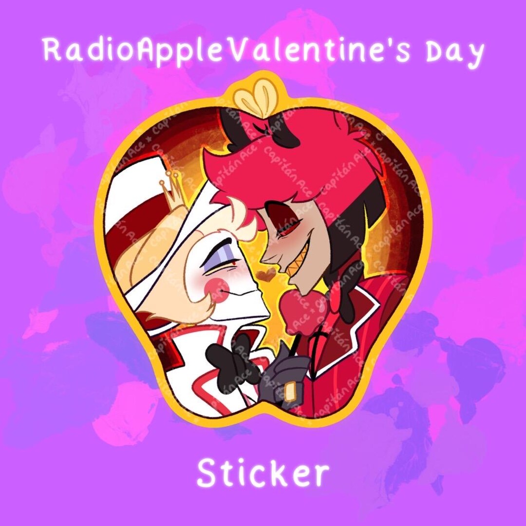 Radioapple Sticker Valentines Day - Etsy