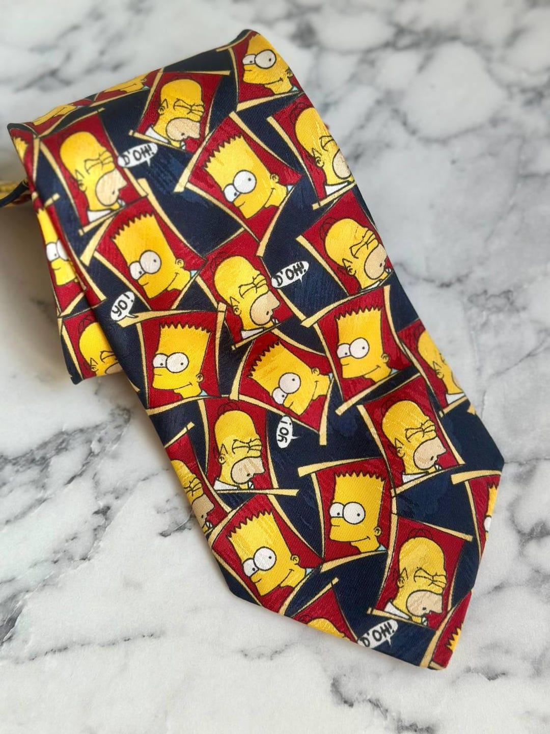 Vintage the Simpsons Tie 1997 Novelty Tie Homer Simpson Bart Homer ...