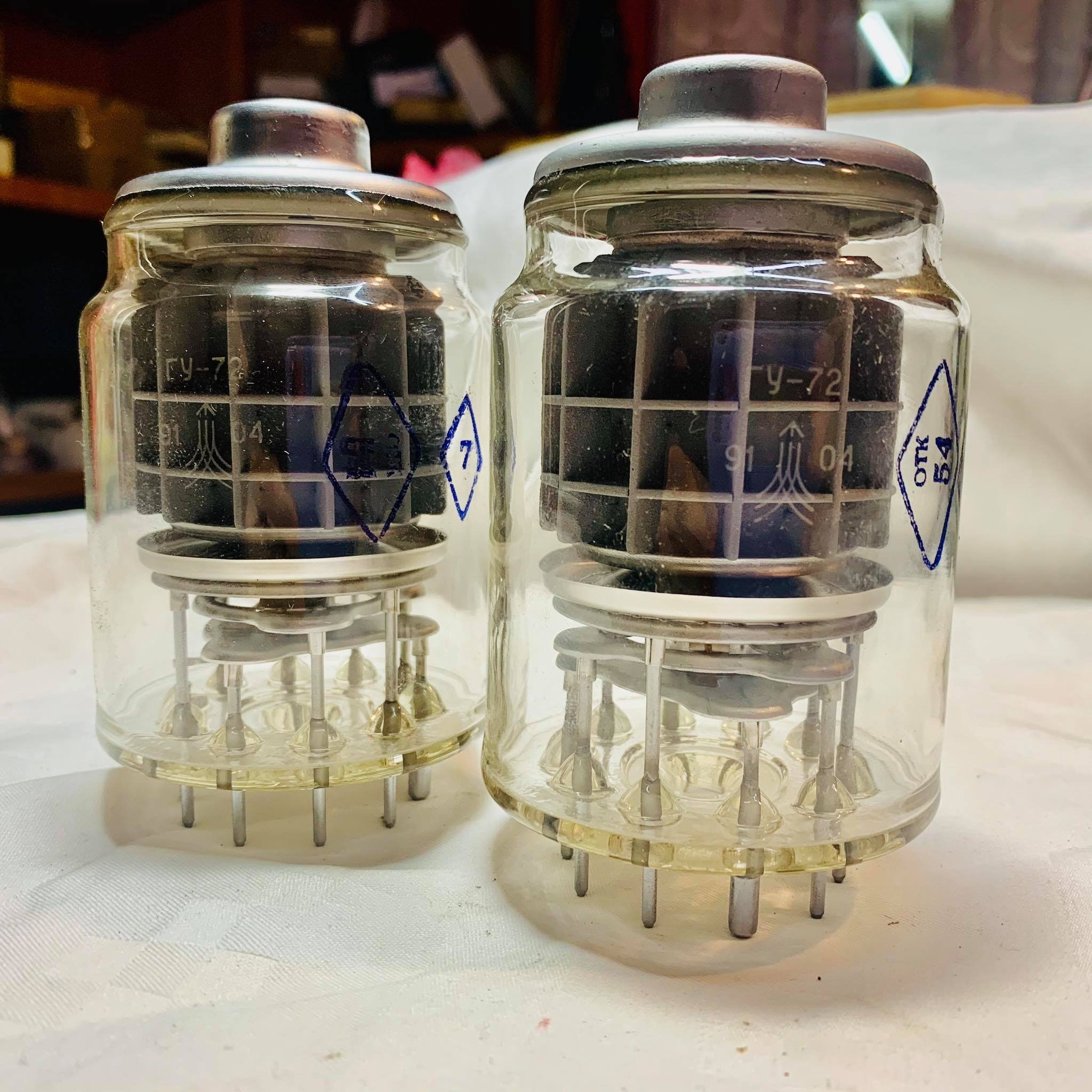 NOS Set 2pcs Very Rare Huge Soviet Vintage Electronics Generator Tetrod ...