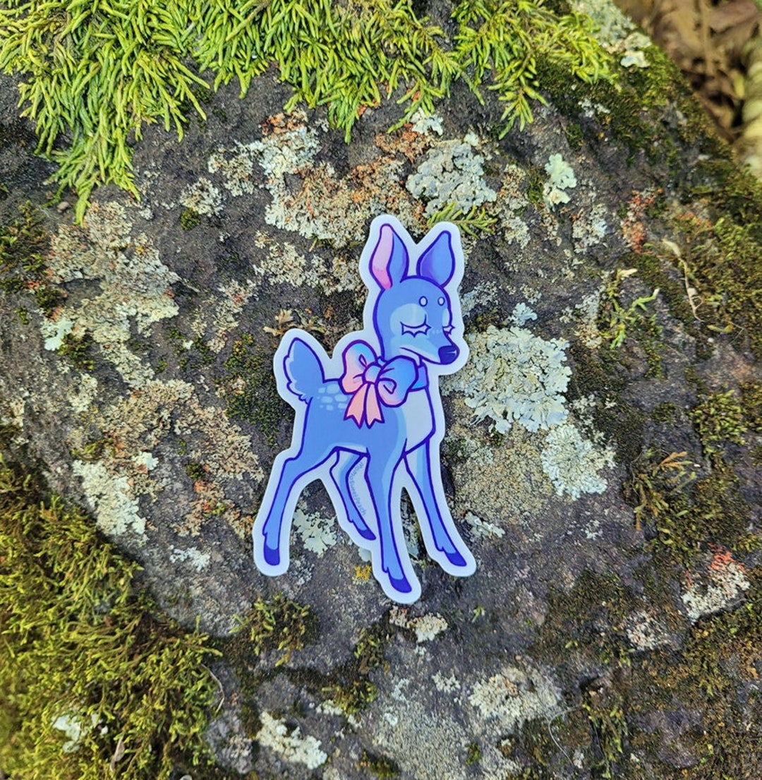 Holographic Blueberry Fawn Sticker - Etsy