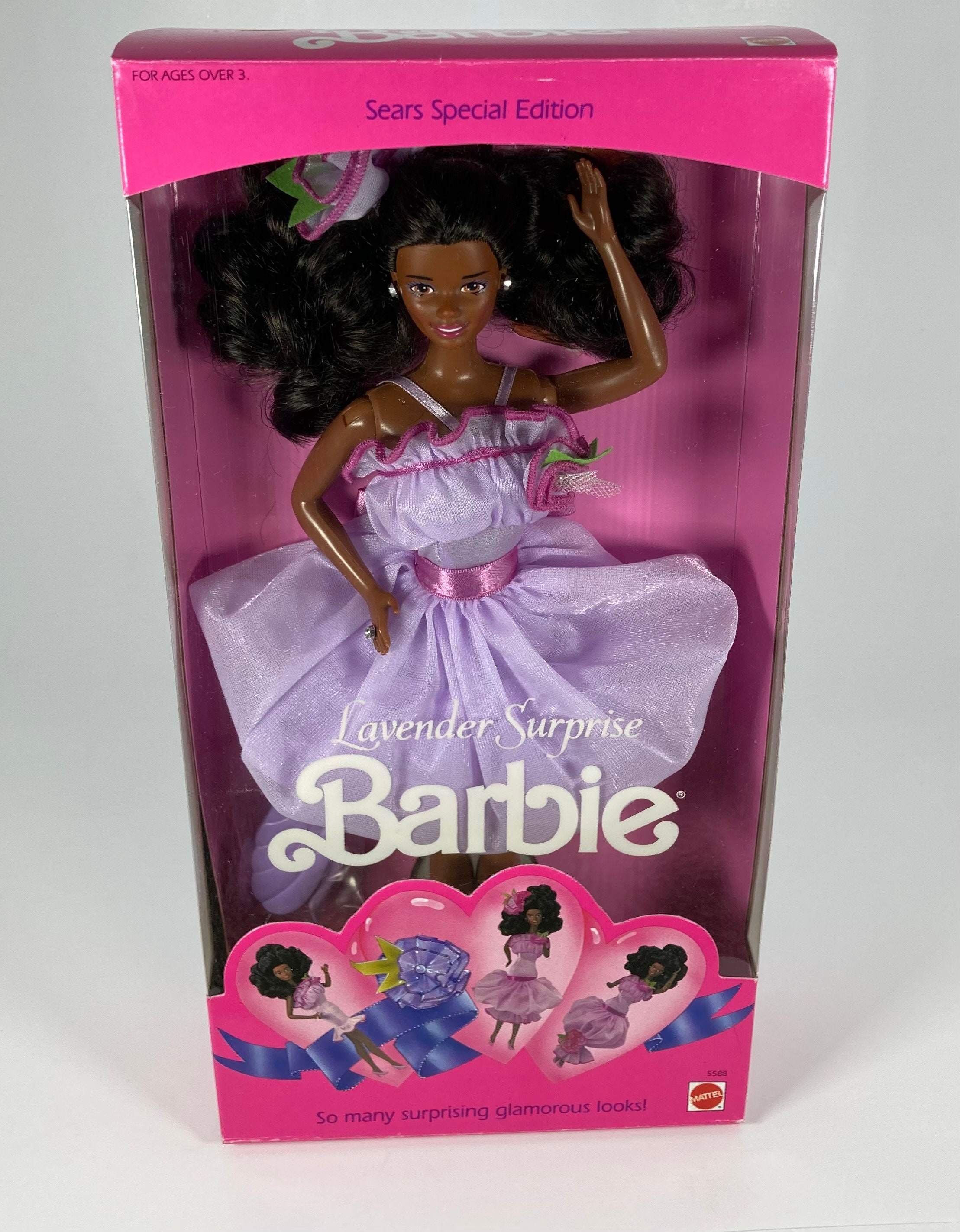 1989 Lavender Surprise Barbie African American - Etsy