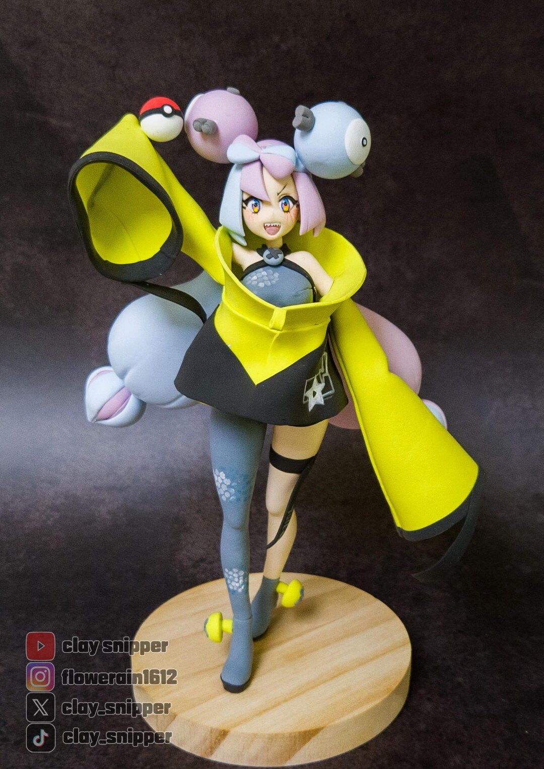 Pokemon Scarlet & Violet Iono Clay Figures - Etsy