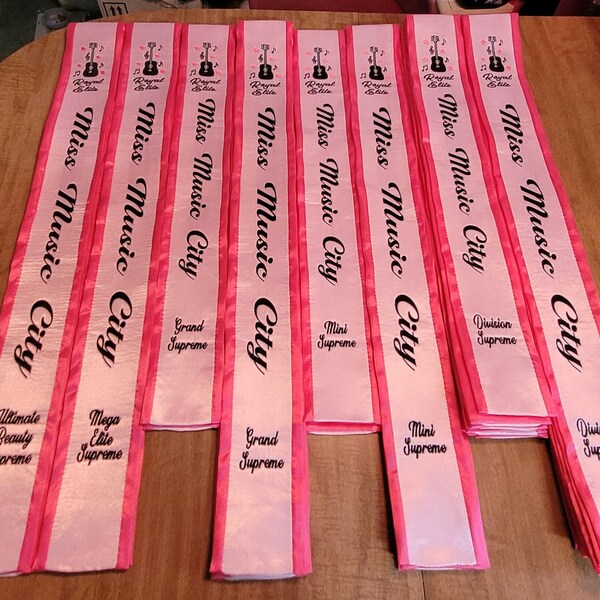 Embroidered Sash - Etsy