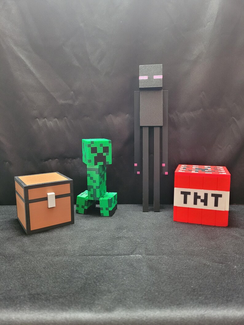 3d Print Enderman Fanart 3mf File Moveable Character - Etsy