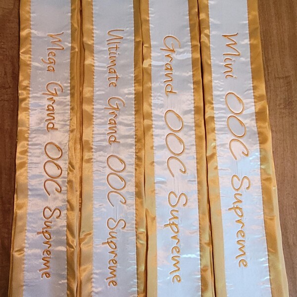 Embroidered Sash - Etsy