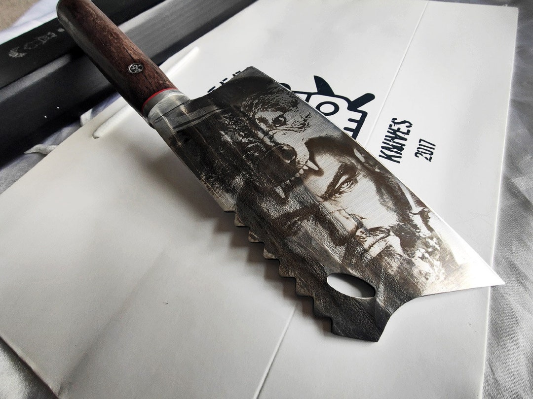 Embrace the Viking Spirit: Cleaver Knife With Viking Art Fighter and ...