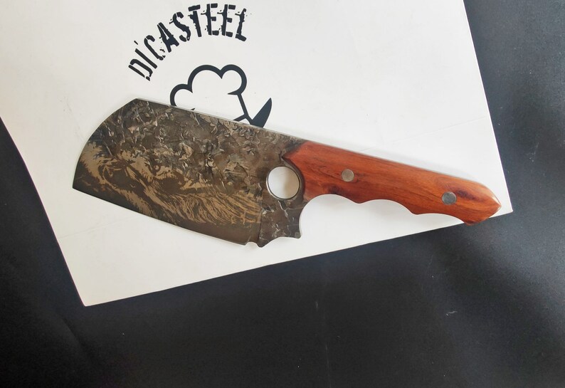 The Epic Cleaver Knife Lion Engraved 7.5 by Di'casteel - Etsy