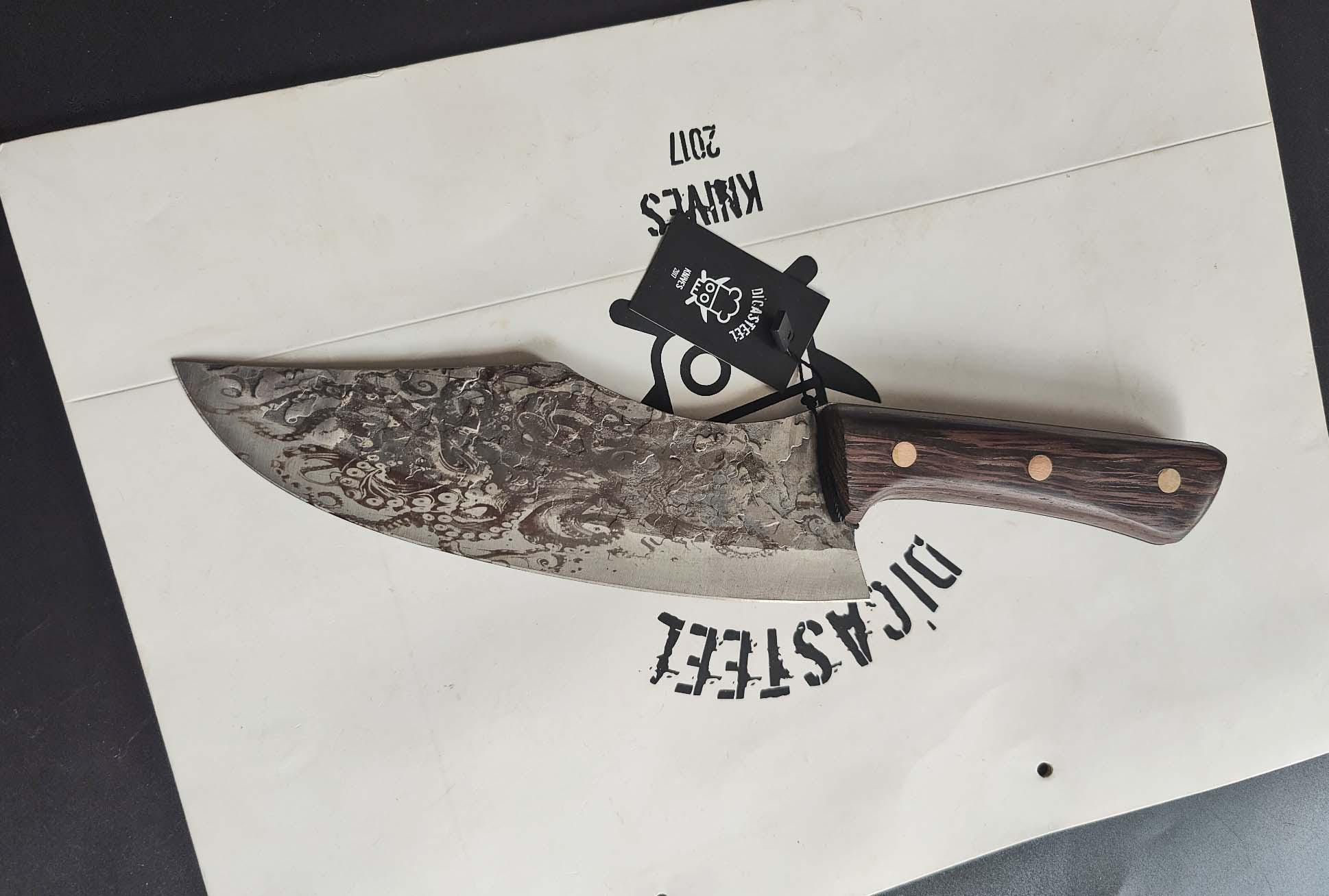 Chef Knife With Octopus Engraving. Strength, Beauty, Precision Dive ...