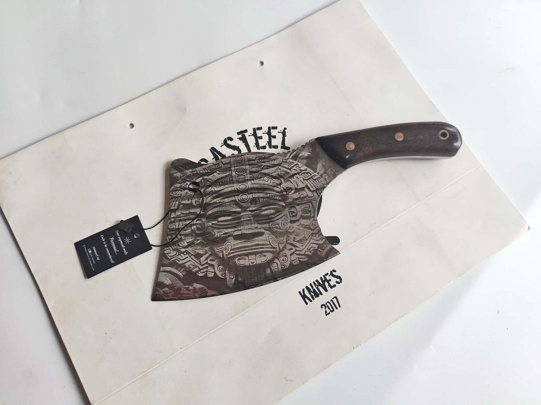 Cleaver Axe Knife is a Masterpiece Aztec Warrior Engraving History in ...