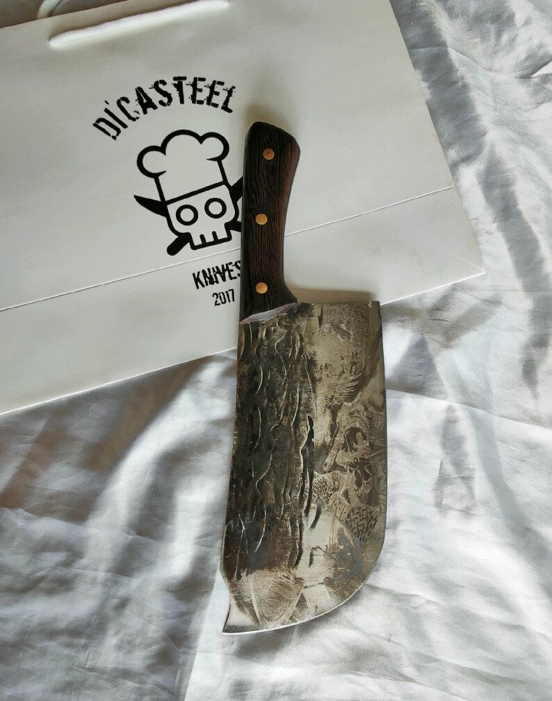 Unique Cleaver Knife Viking Style by Di'casteel - Etsy
