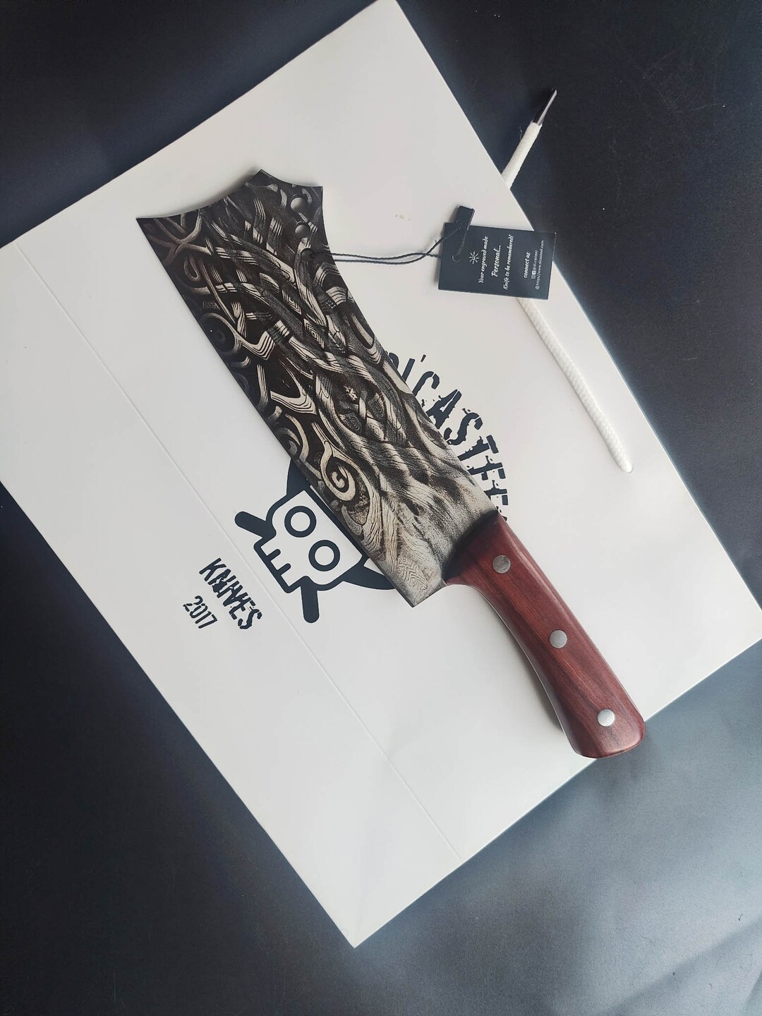 Embrace the Culinary Heritage Cleaver Butcher Knife With Celts Roots ...