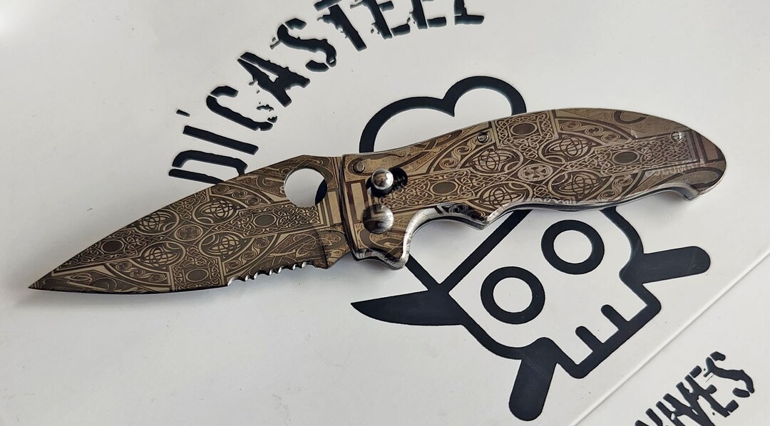 Pocket Knife Celtic Cross - Etsy Portugal