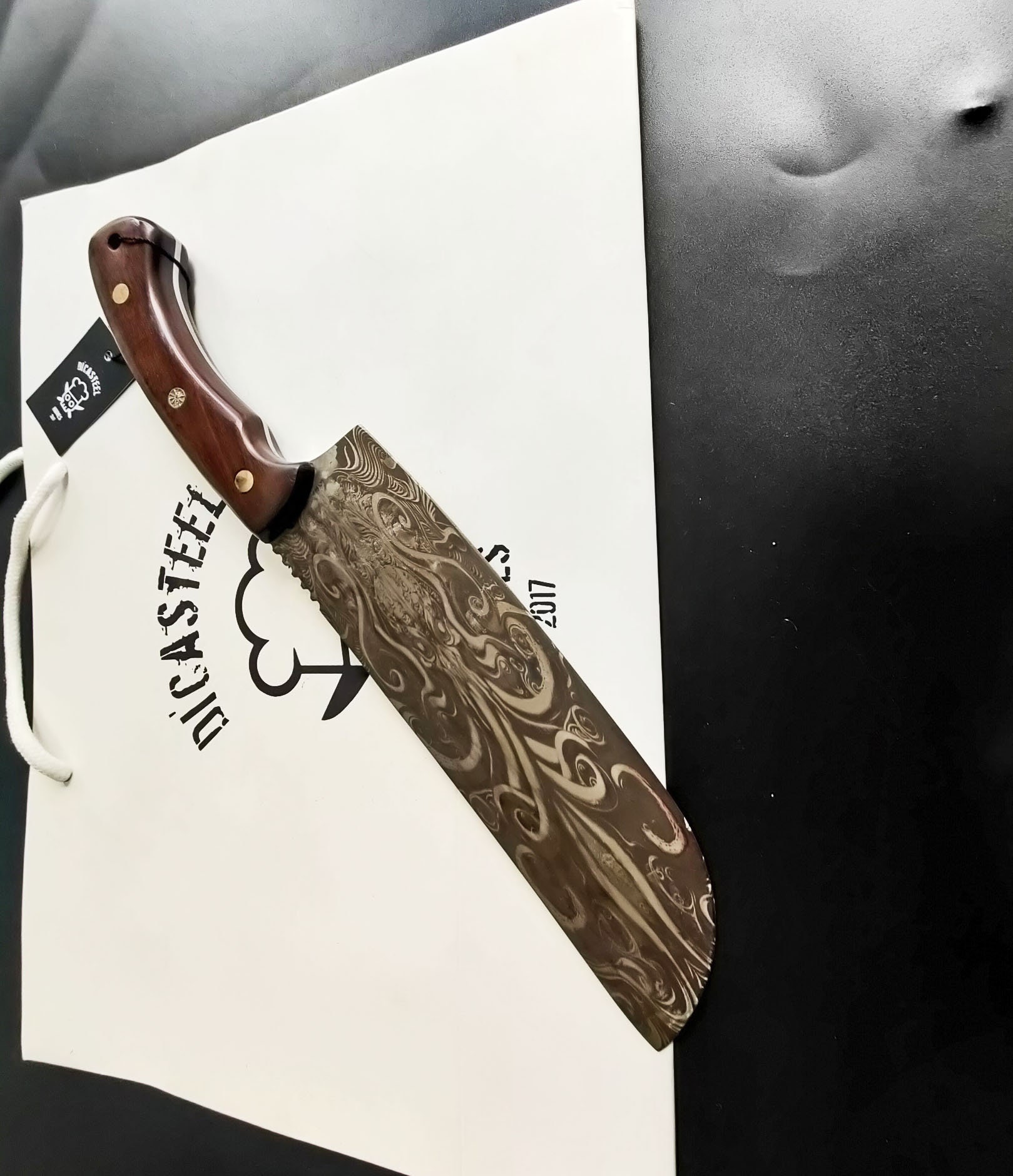 The Kraken's Forge Culinary Myth With Butcher Knife 9 Inch Octopus ...
