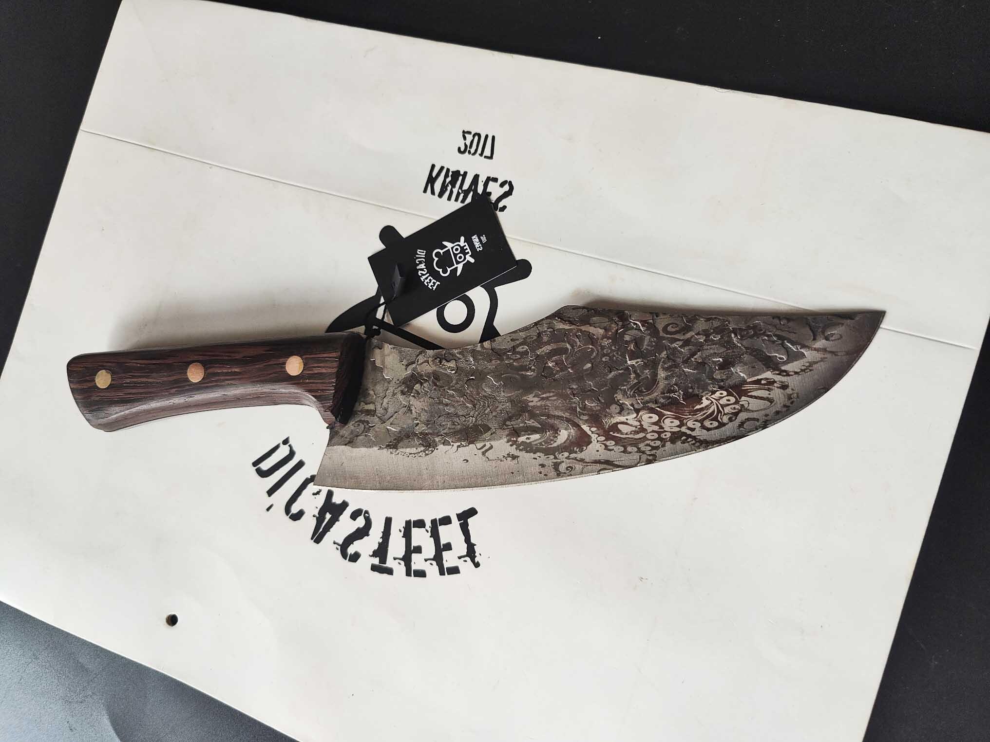 Chef Knife With Octopus Engraving. Strength, Beauty, Precision Dive ...