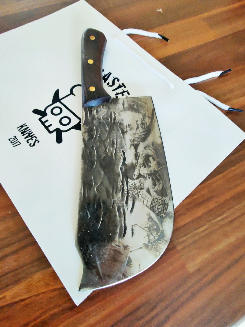 Unique Cleaver Knife Viking Style by Di'casteel - Etsy
