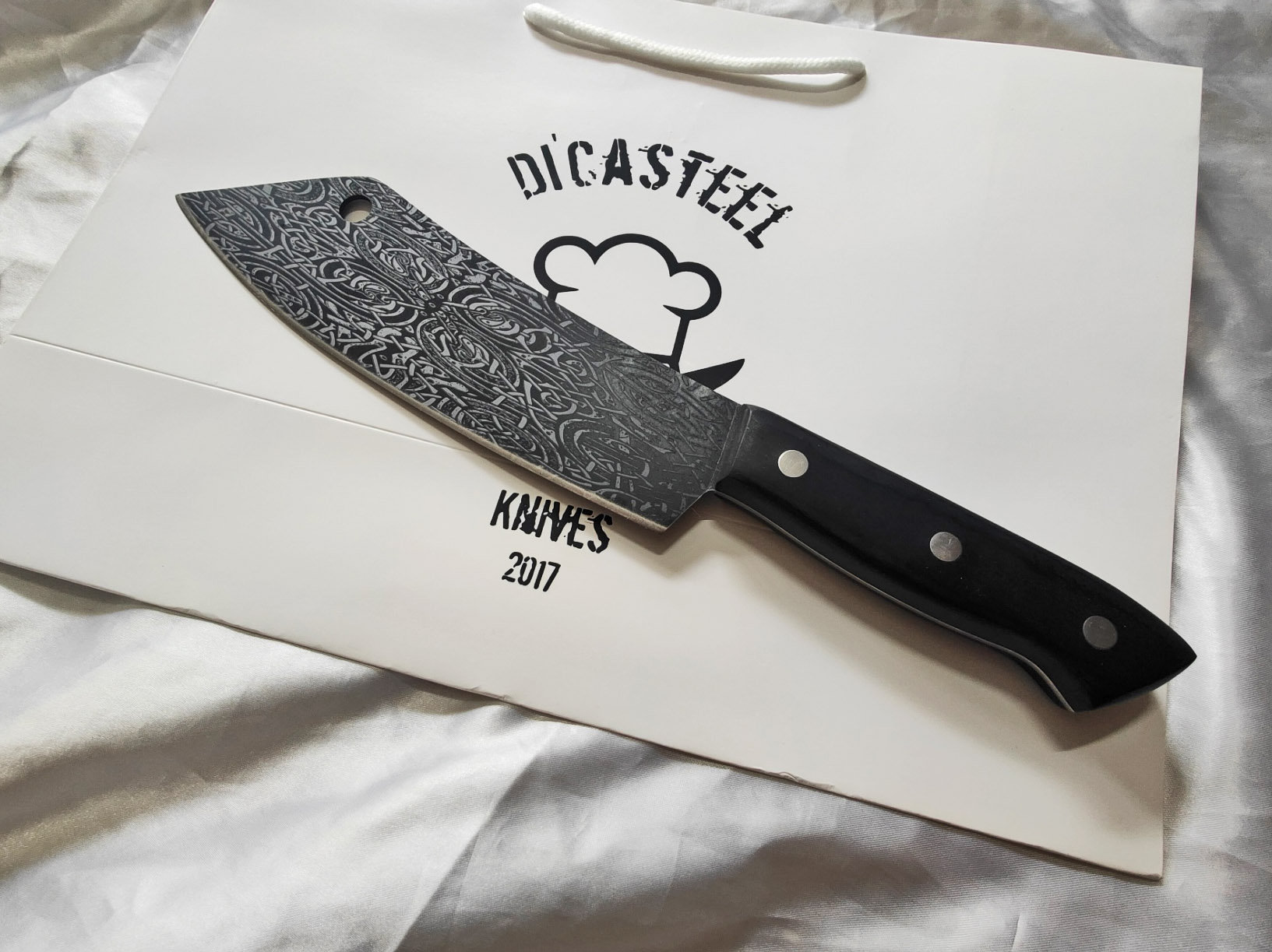 Embrace Celtic Heritage: All-black Knife With an Irish Celtic - Etsy