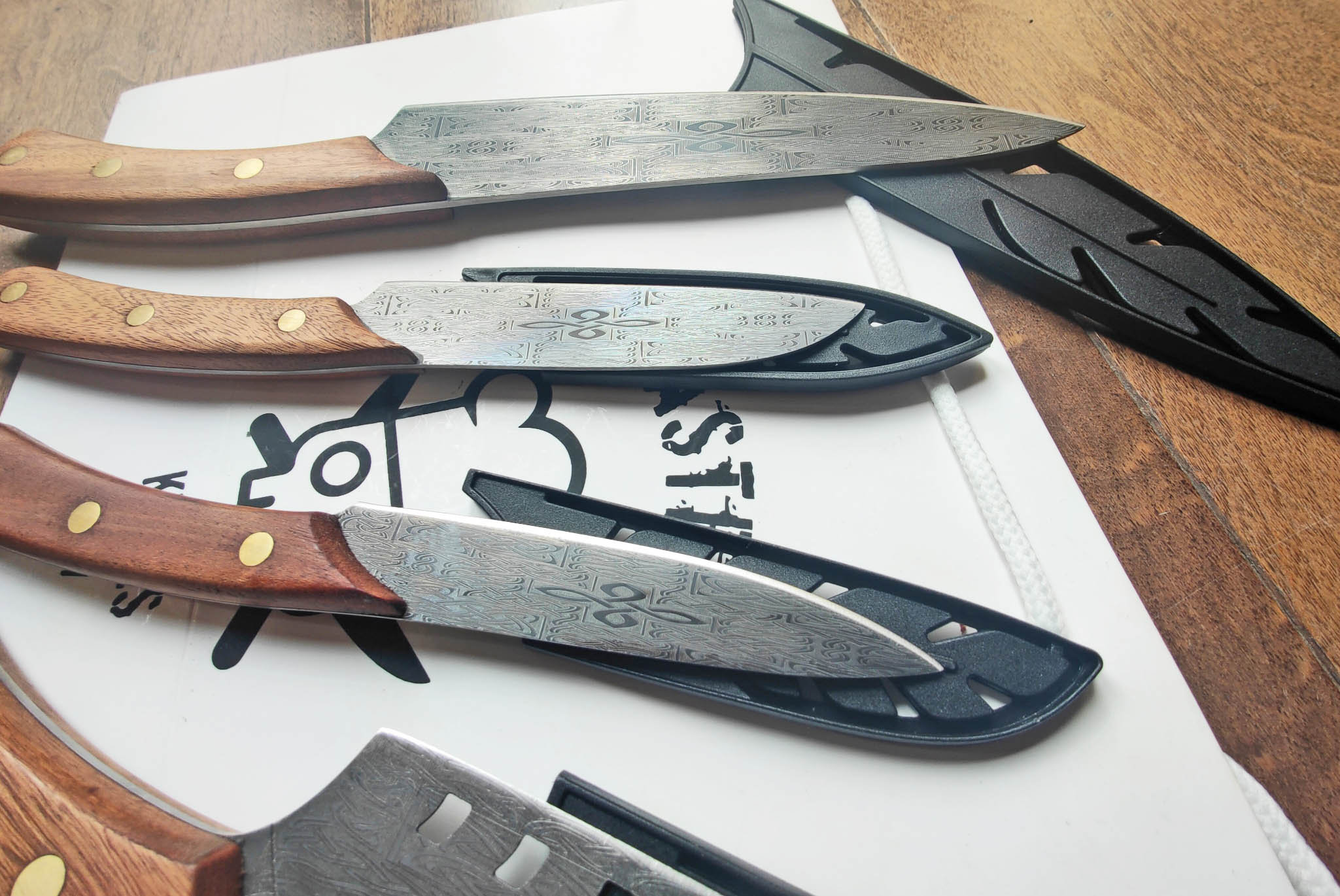 Unveiling the Beauty of Our 5 Piece Knife Set Engraved Irish Celtic ...