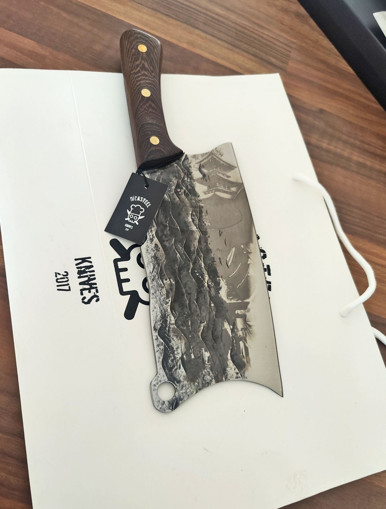 Elegance in Every Cut Cleaver Knife Engraving With Japanese Culture ...