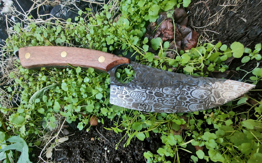 Flavor With a Fiery Edge: Unique 5-inch Curved Knife With - Etsy