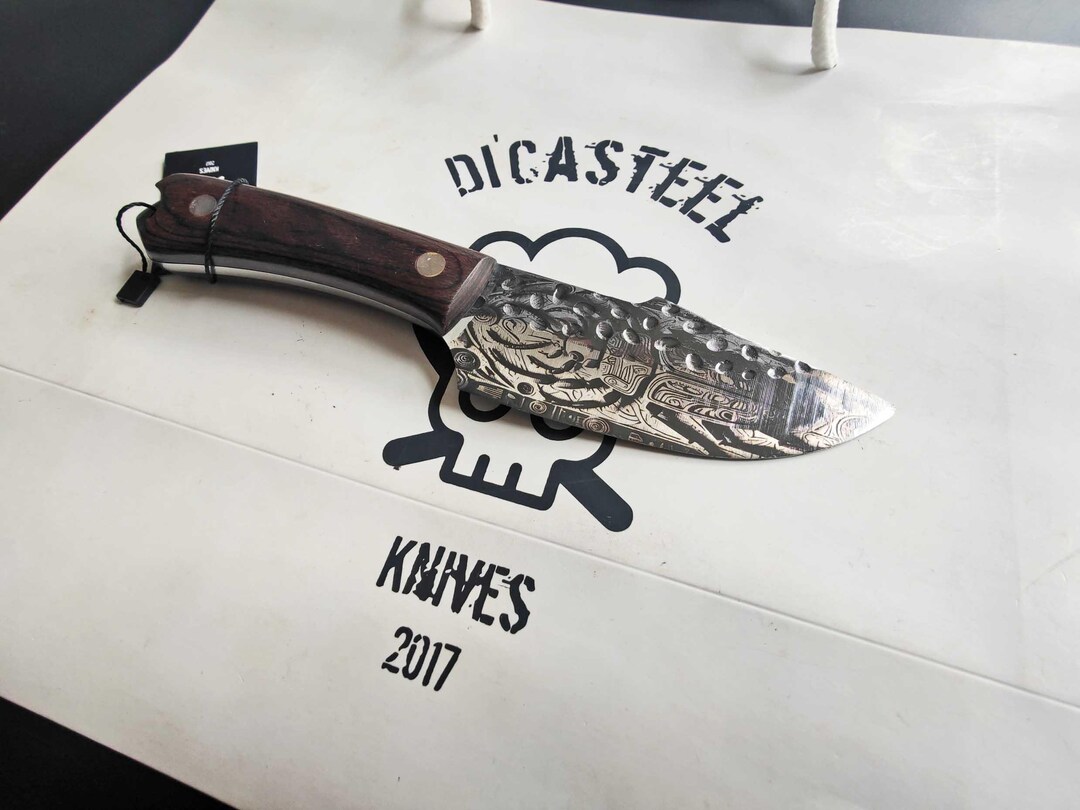 Mini Chopper Knife 4.5" With Scarab Engraving – Ancient Power in Every ...