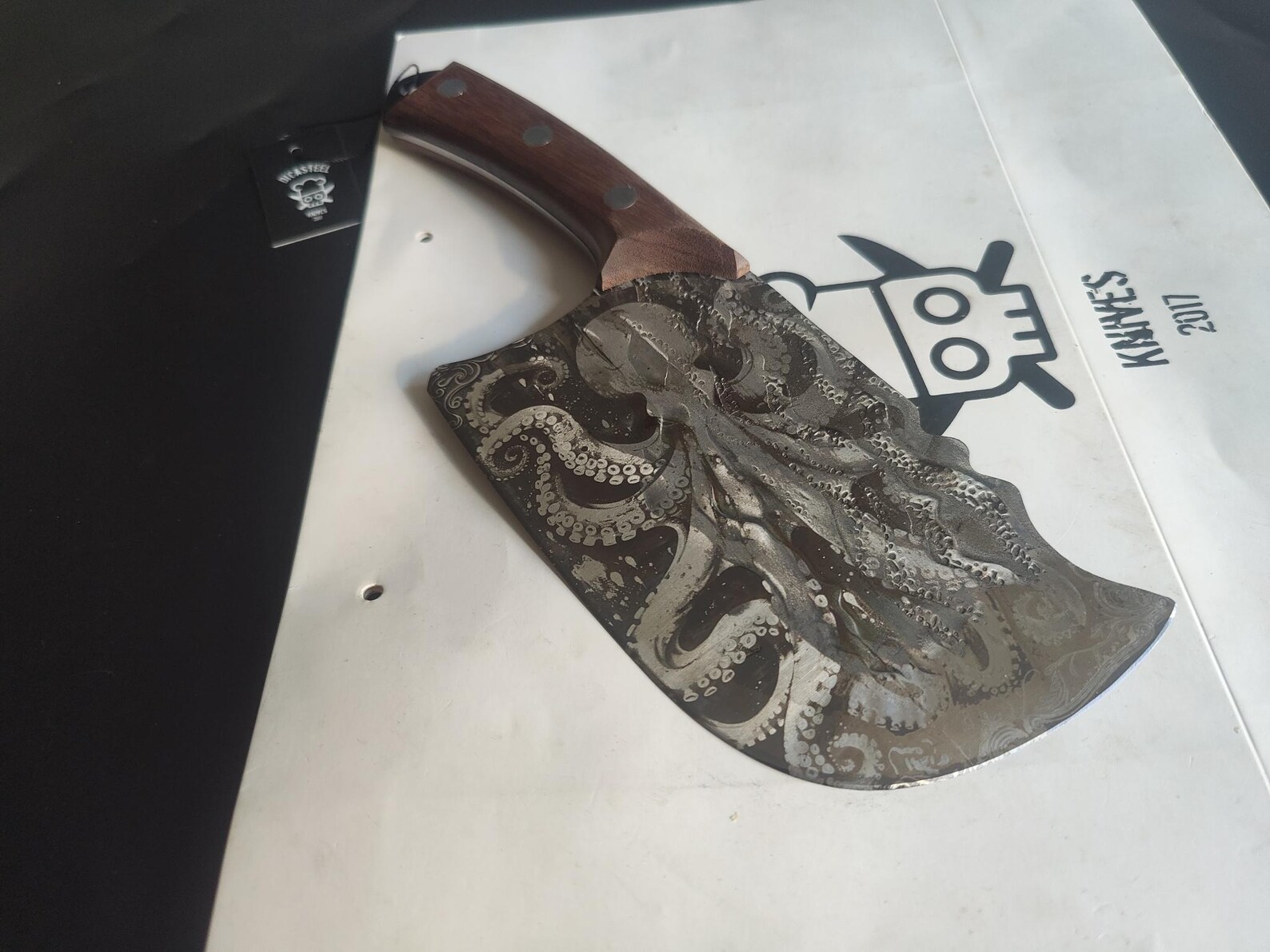 Cleaver Knife With Octopus Engraving Cook With the Grace and Power of ...